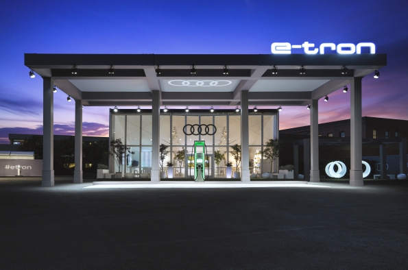 Audi envisions a charging station for the electric era, celebrating the ...
